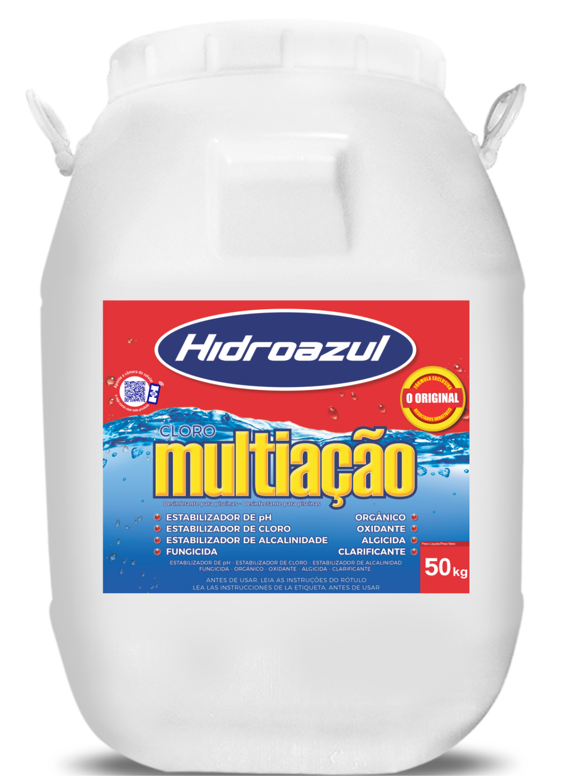 Cloro Multiação 50KG – Hidro Azul – Piscina e CIA